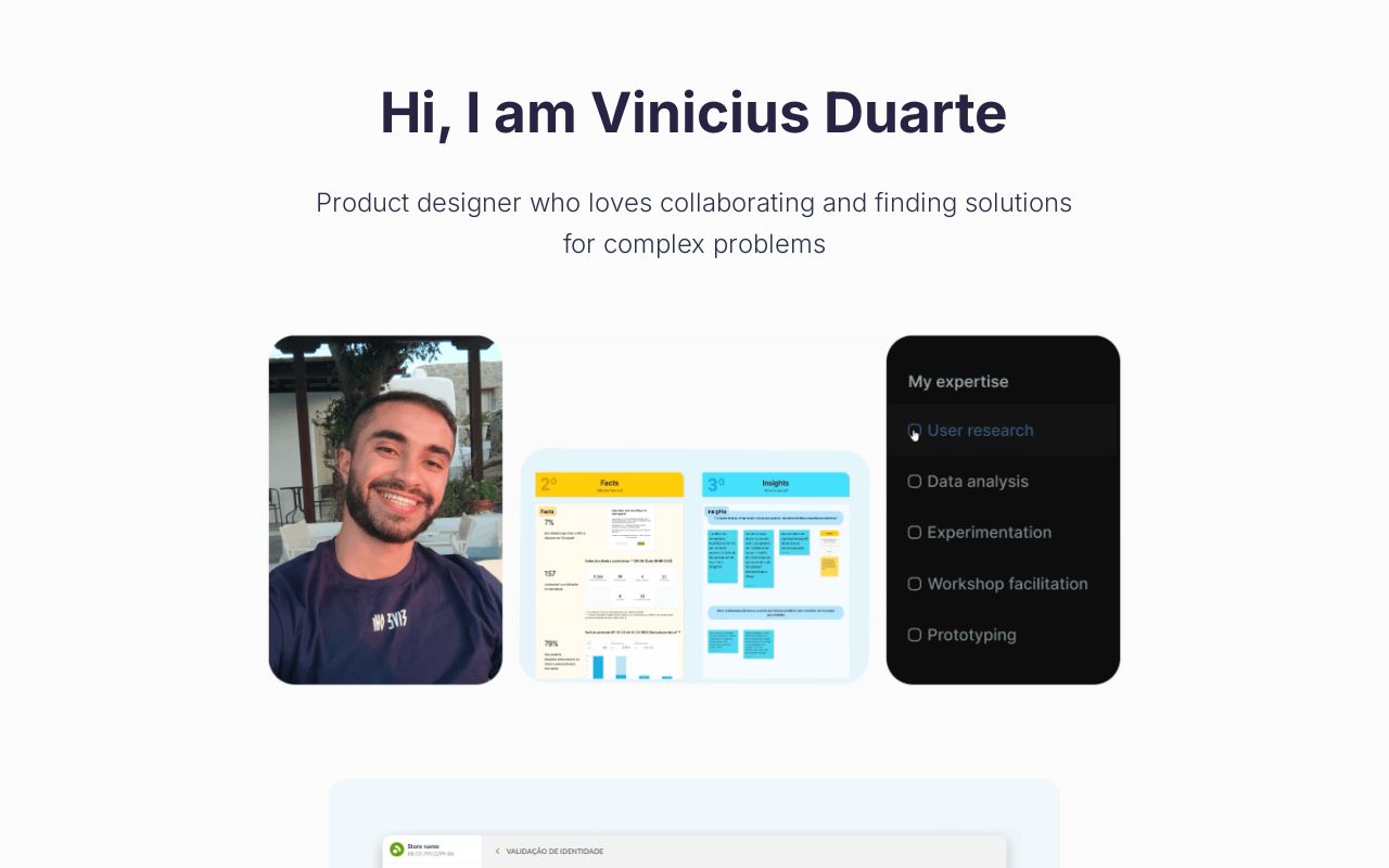 Vinicius Duarte - Product Designer